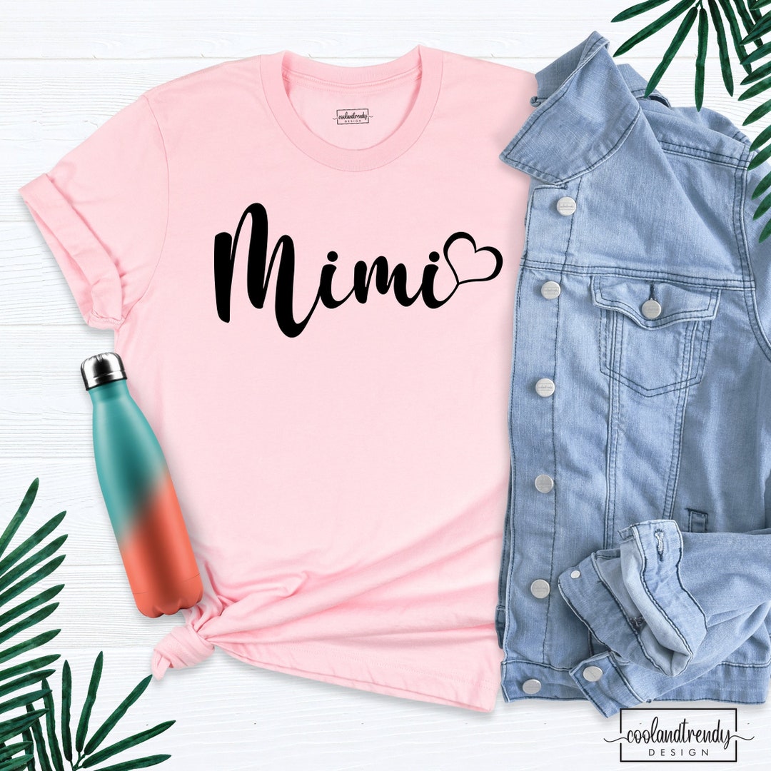 Mimi Heart Shirt, Mimi Shirt, Grandma Shirt, Grandparents Shirt, New ...