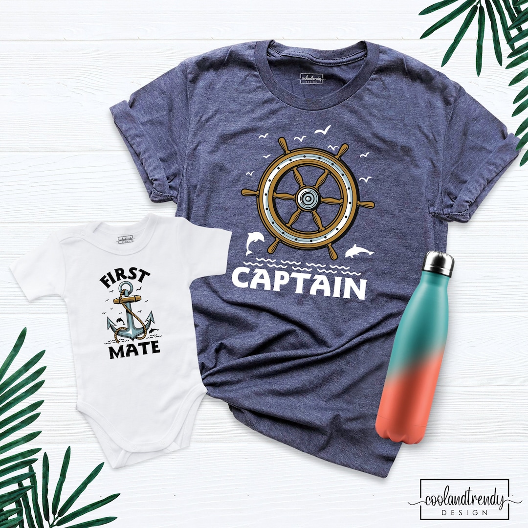Captain and First Mate Shirt, Custom Boat Shirt, Cruise Vacay Shirt ...