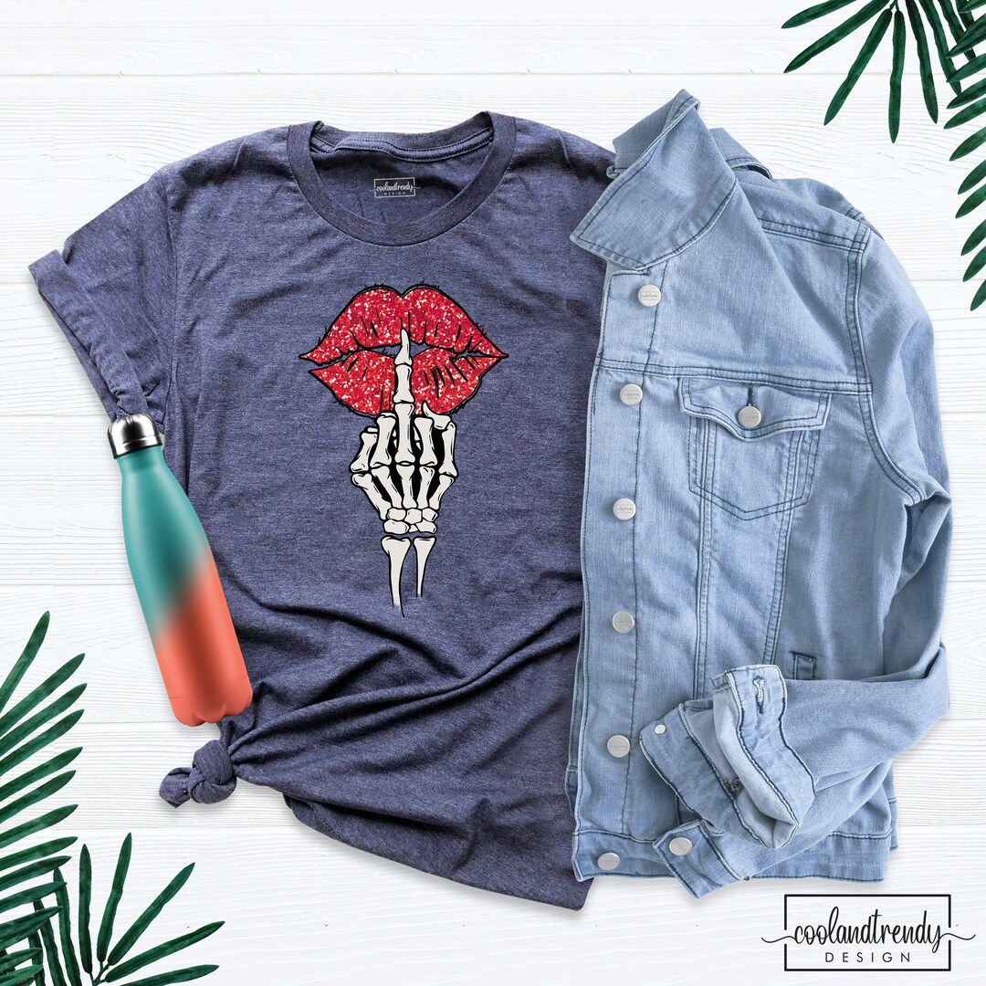 Skeleton Middle Finger Shirt, Skeleton Shirt, Middle Finger Shirt ...