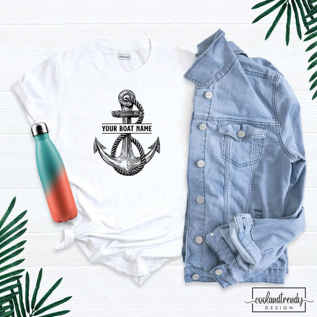 Custom Boat Name Shirt, Custom Boat T-shirt, Personalized Shirt, Cruise ...