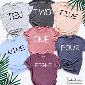 Birthday Number Shirt, Number Shirt, Family Reunion Shirt, Custom ...