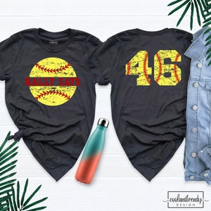 Custom Softball Shirts, Softball Numbers Shirt, Personalized Softball ...