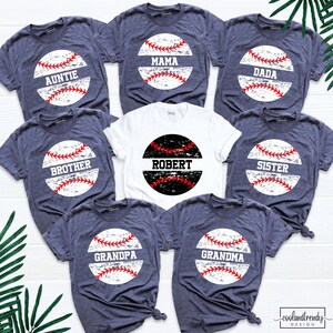 Custom Baseball Shirts Matching Family Baseball Mom Shirt, Baseball Dad ...