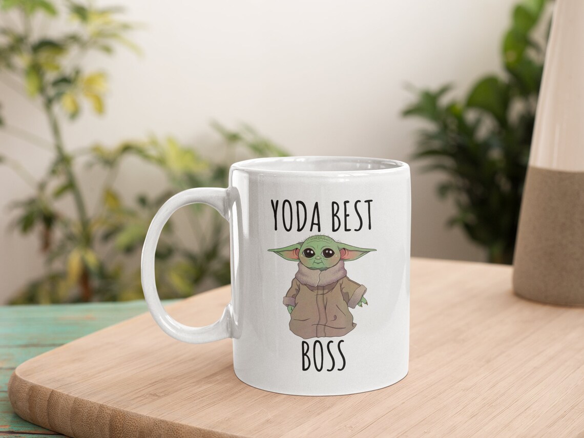 Yoda Best Boss Baby Yoda Mug Baby Yoda Cup Boss Mug Boss | Etsy UK