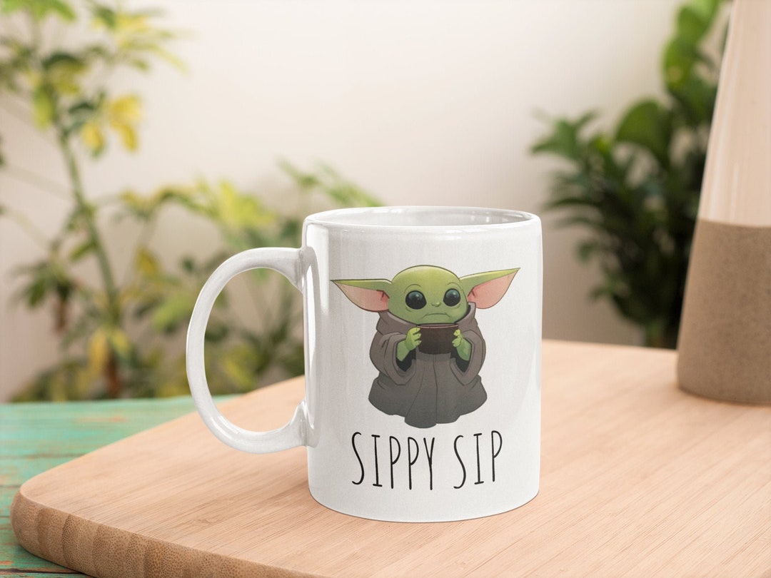 Cute Baby Yoda Sippy Sip Mug, Star Wars Gifts - Etsy