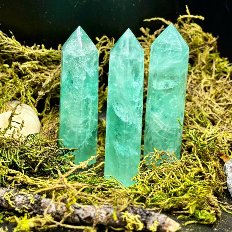 Blue Green Crystal - Etsy