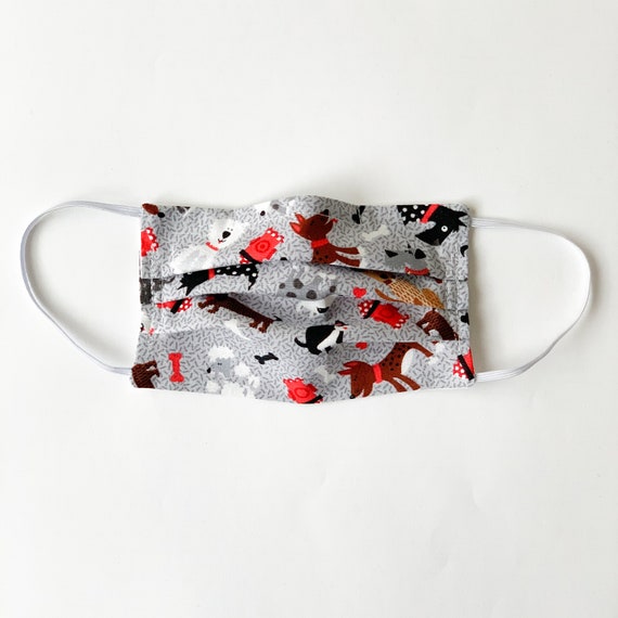 Dogs Family Pattern Face Masks for Kids With Nose Wire | Etsy