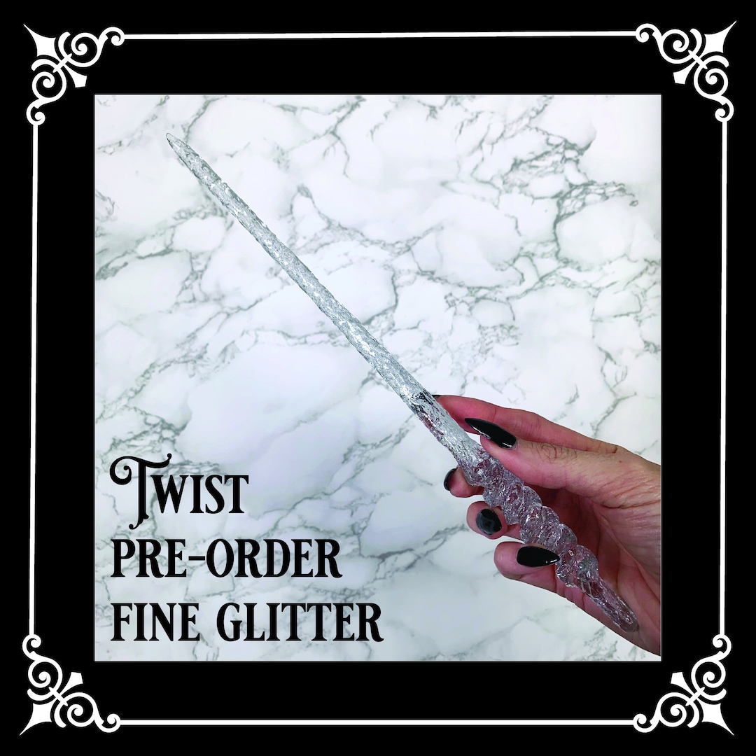 PRE-ORDER: Fine Glitter, Twist, Handmade Magic Wand - Etsy