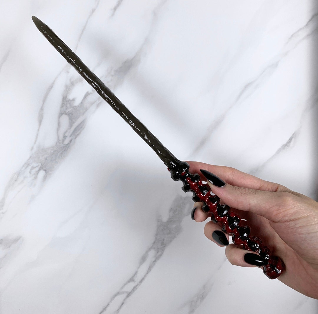 Black & Red Glitter Vampire Orbit Design Handmade Magic - Etsy