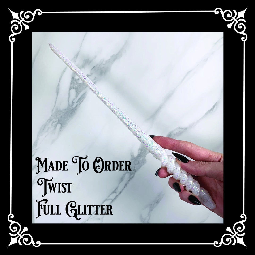 MADE TO ORDER: Full Glitter, Twist, Handmade Magic Wand - Etsy