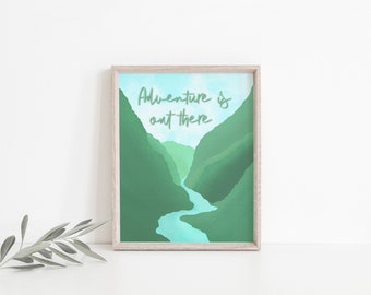 Adventure is Out There Poster - Etsy