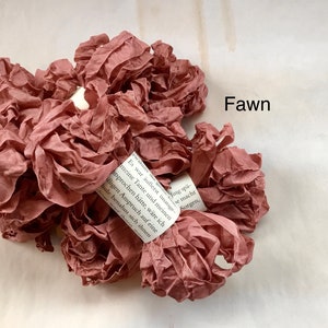 ASST CLAY - Rayon Crinkle Ribbon Binding - Shades of CLAY - 5 Yards ...