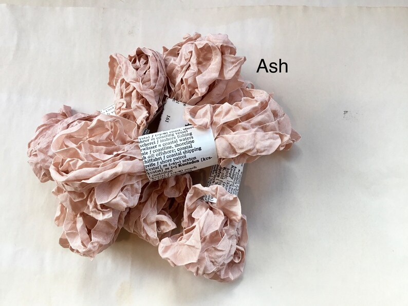 ASST CLAY Rayon Crinkle Ribbon Binding Shades of CLAY 5 - Etsy