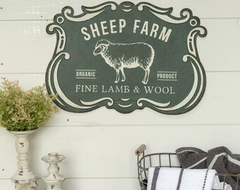 Metal Sheep Farm Signs - Etsy