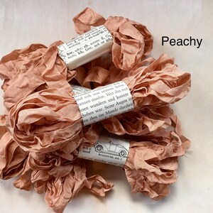 ASST CLAY - Rayon Crinkle Ribbon Binding - Shades of CLAY - 5 Yards ...