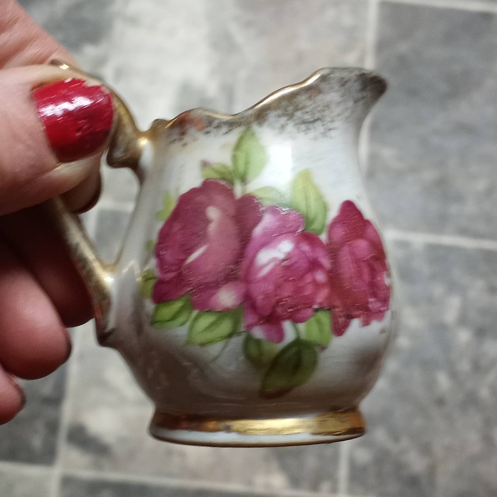 Vogue Fine China, Japan. Mini Hand Painted Porcelain Pitcher - Etsy