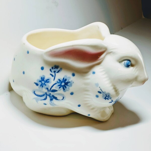 Rabbit Planter - Etsy