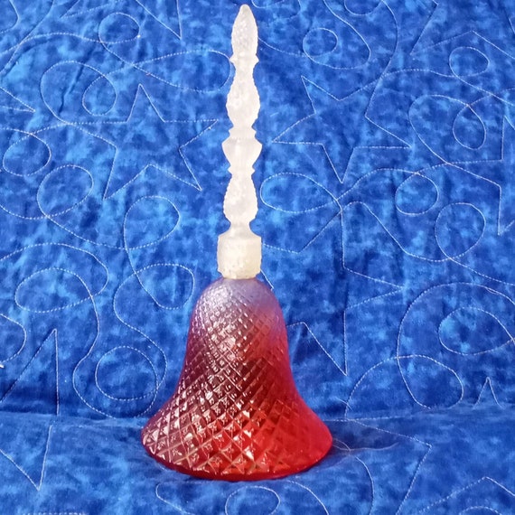 Vintage Avon Figural Rosepoint Glass Bell Collectible Cologne | Etsy