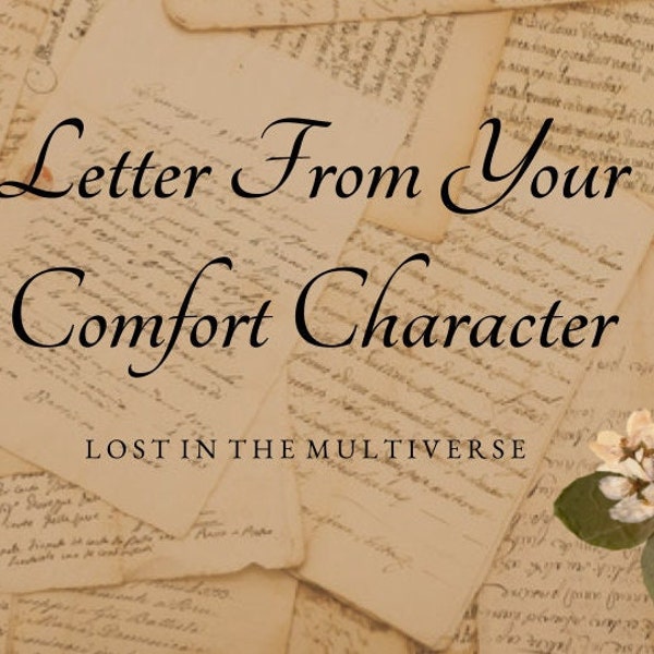 Character Comfort Letters - Etsy