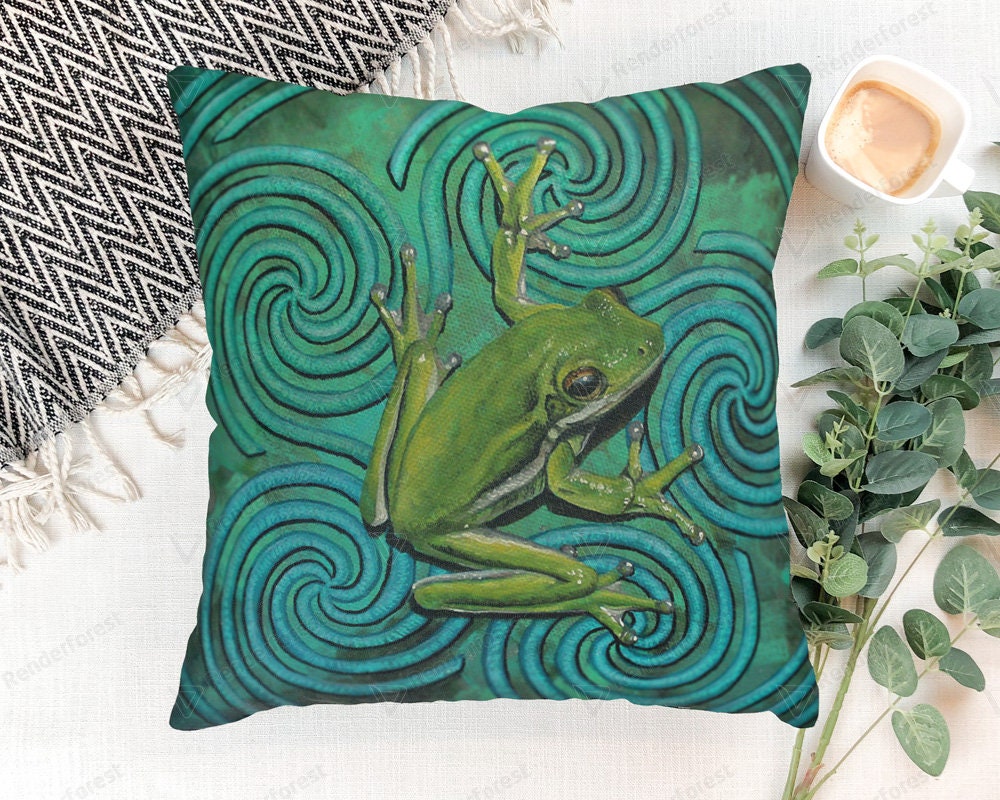 GREEN FROG PENTASKELION Digital Download Printable Wall | Etsy