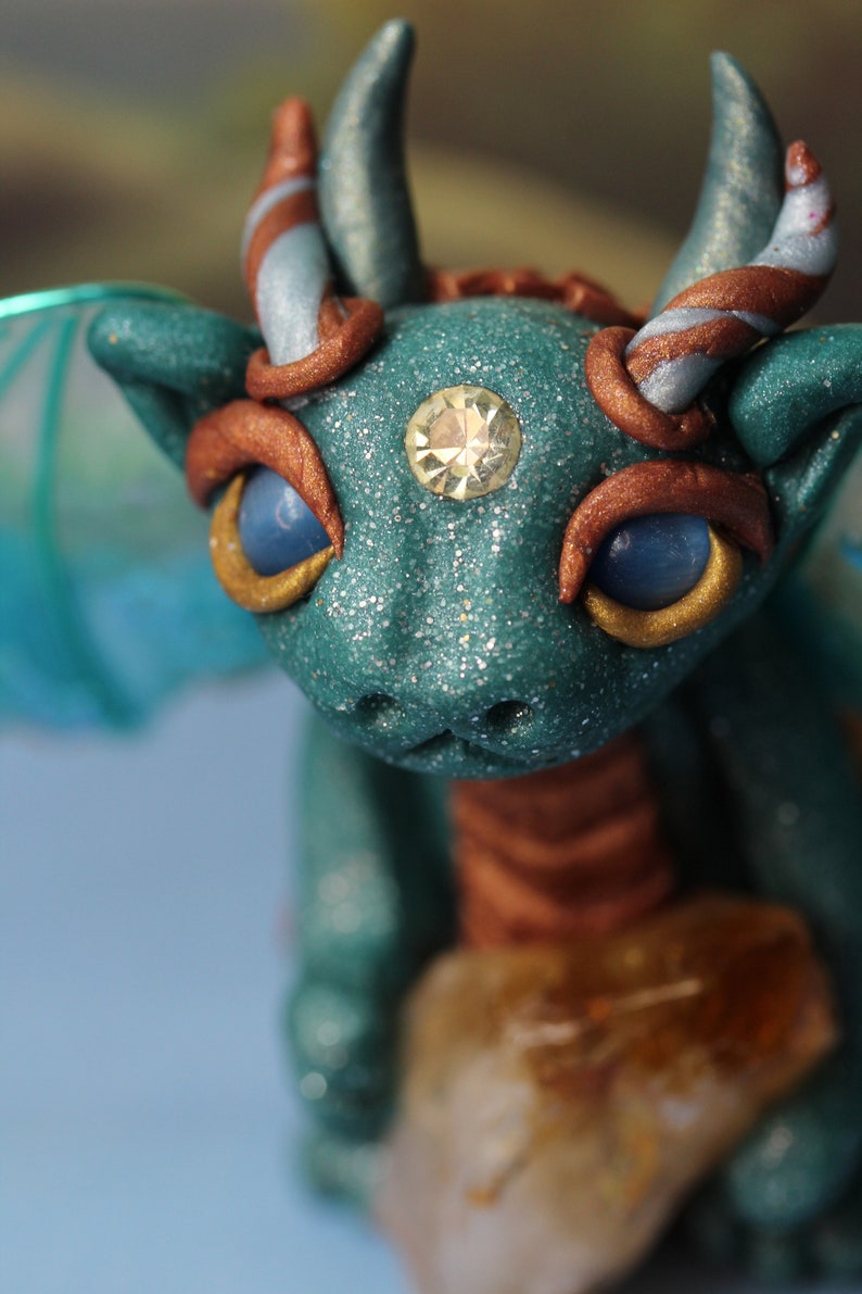 Original Baby Dragon Polymer Clay Hand-built Sculpture - Etsy