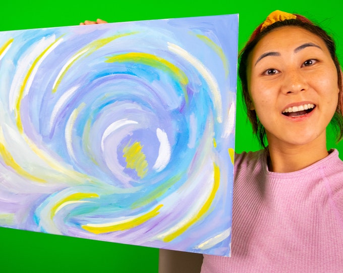 Flower Painting Signed by Lizzy Capri - Etsy