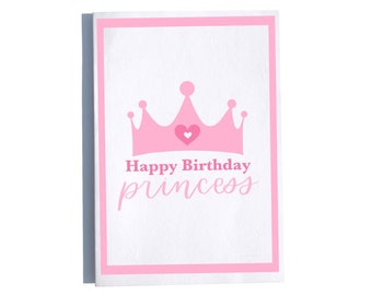 Princess Themed Birthday Card - Etsy