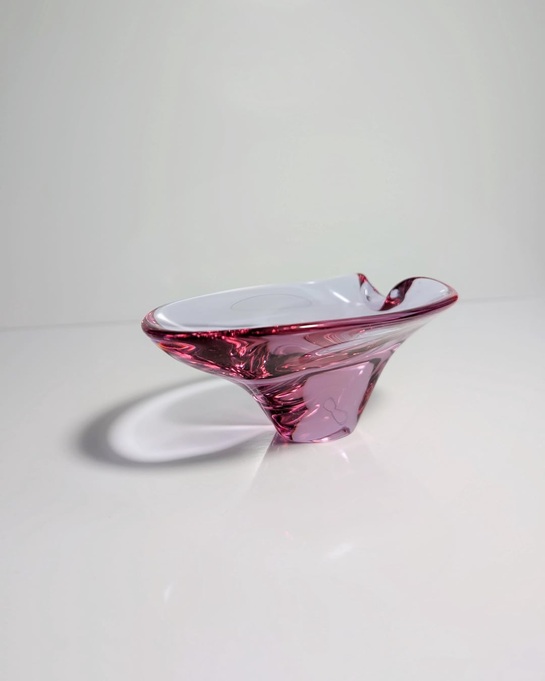 Vintage Bowl Ashtray Alexandrite Bohemia Czech CZ Neodymium Glass Mid ...