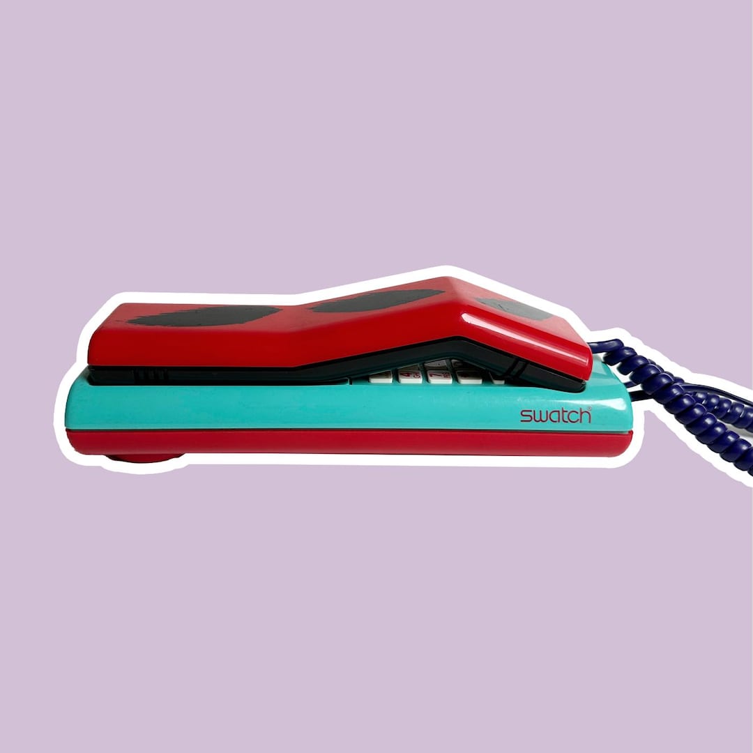 Swatch Twin Phone Memphis Milano Postmodern 80s 90s 1987 Collector Item ...