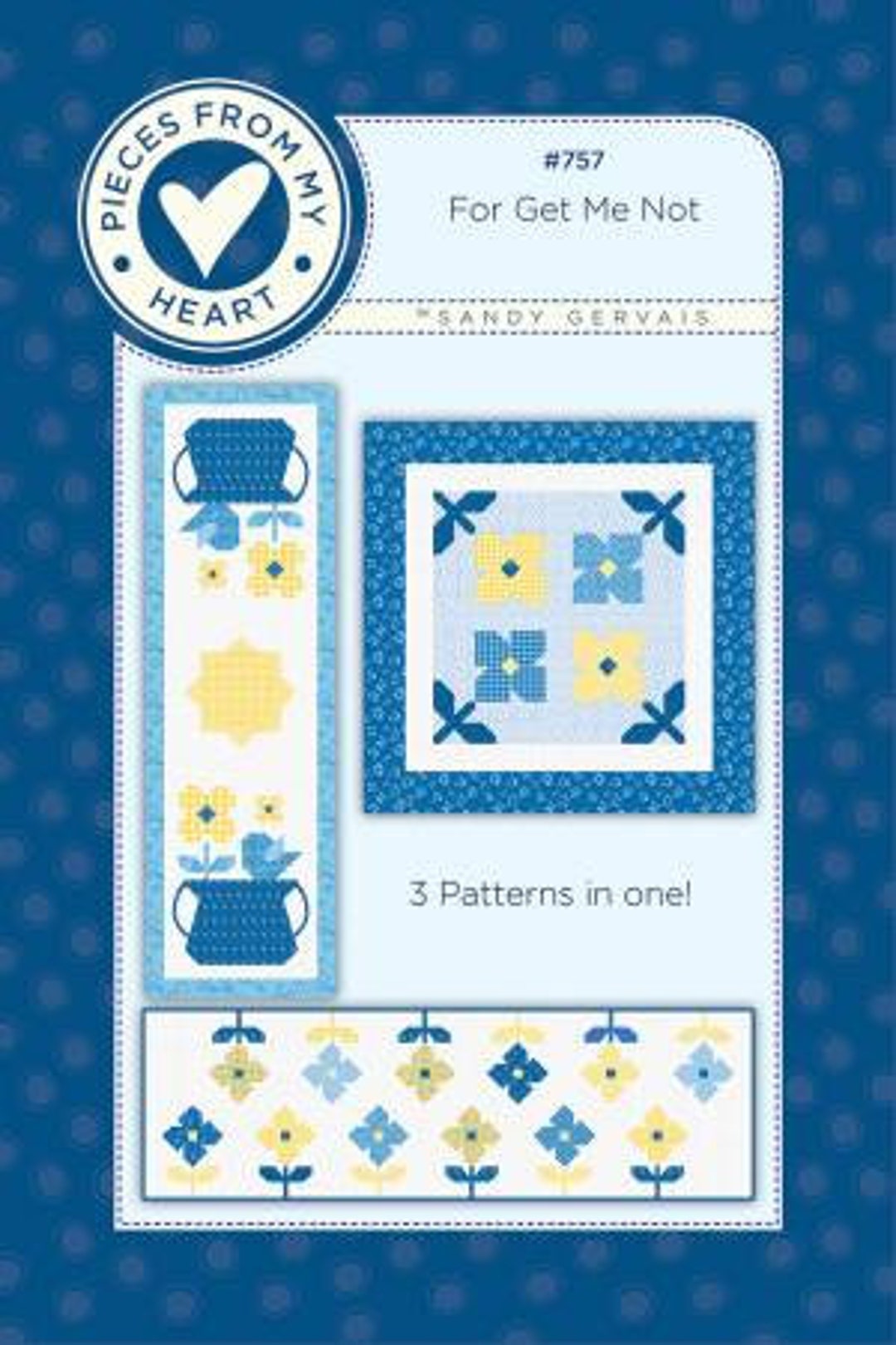 Forget Me Not Pattern - Etsy