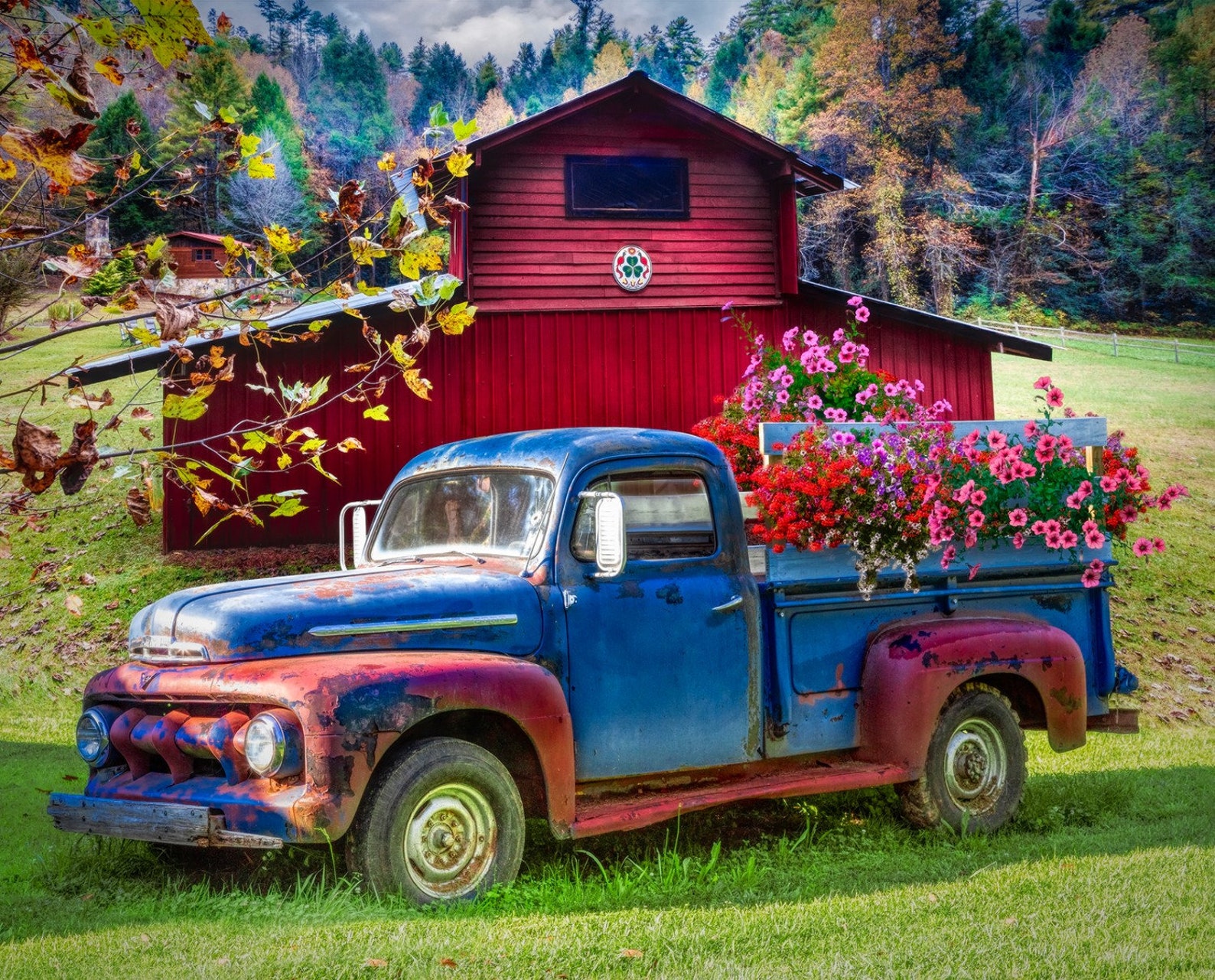 Truck at the Farm Panel - Etsy