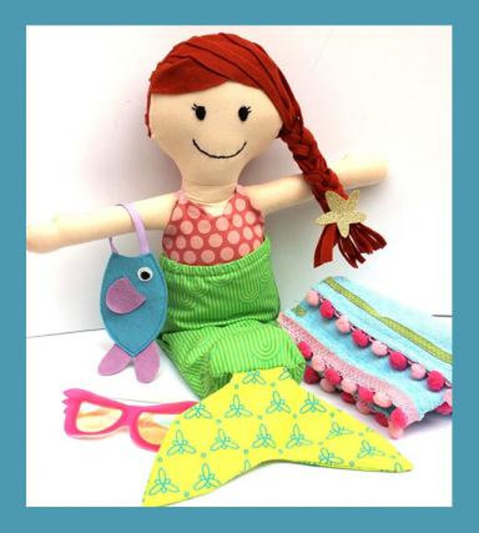 Megan Mermaid Make a Friend Doll Pattern - Etsy