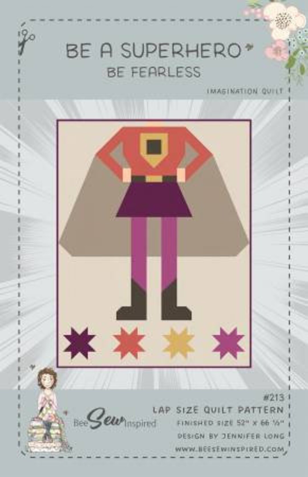 Be A Superhero - Be Fearless - Quilt Pattern - Etsy