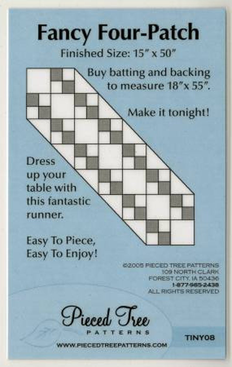 Pieced Tree Patterns- Fancy Four-patch - Etsy