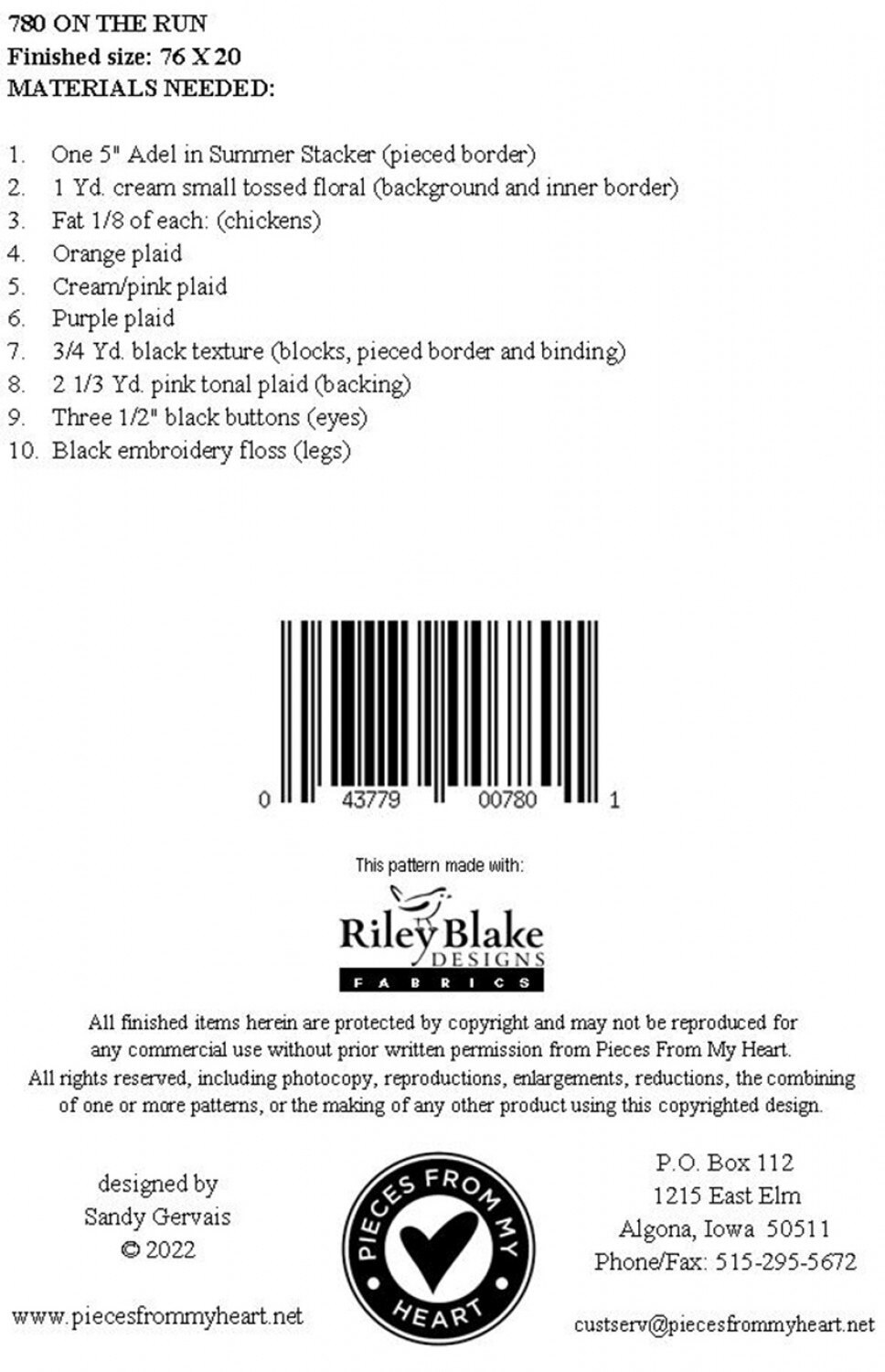 On the Run Pattern - Etsy