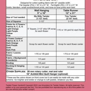 Twister Flower Garden Pattern - Etsy