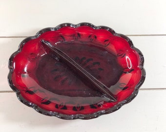 Anchor Hocking Ruby Red Glass | Etsy