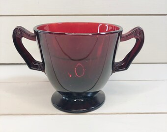 Ruby Red Depression Glass - Etsy
