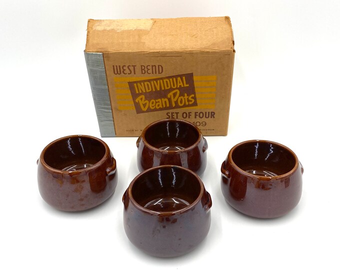 Vintage West Bend Individual Bean Pots Set of 4. - Etsy