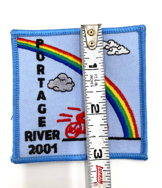 Portage River 2001 Bicycle Tour Patch Vintage. - Gem