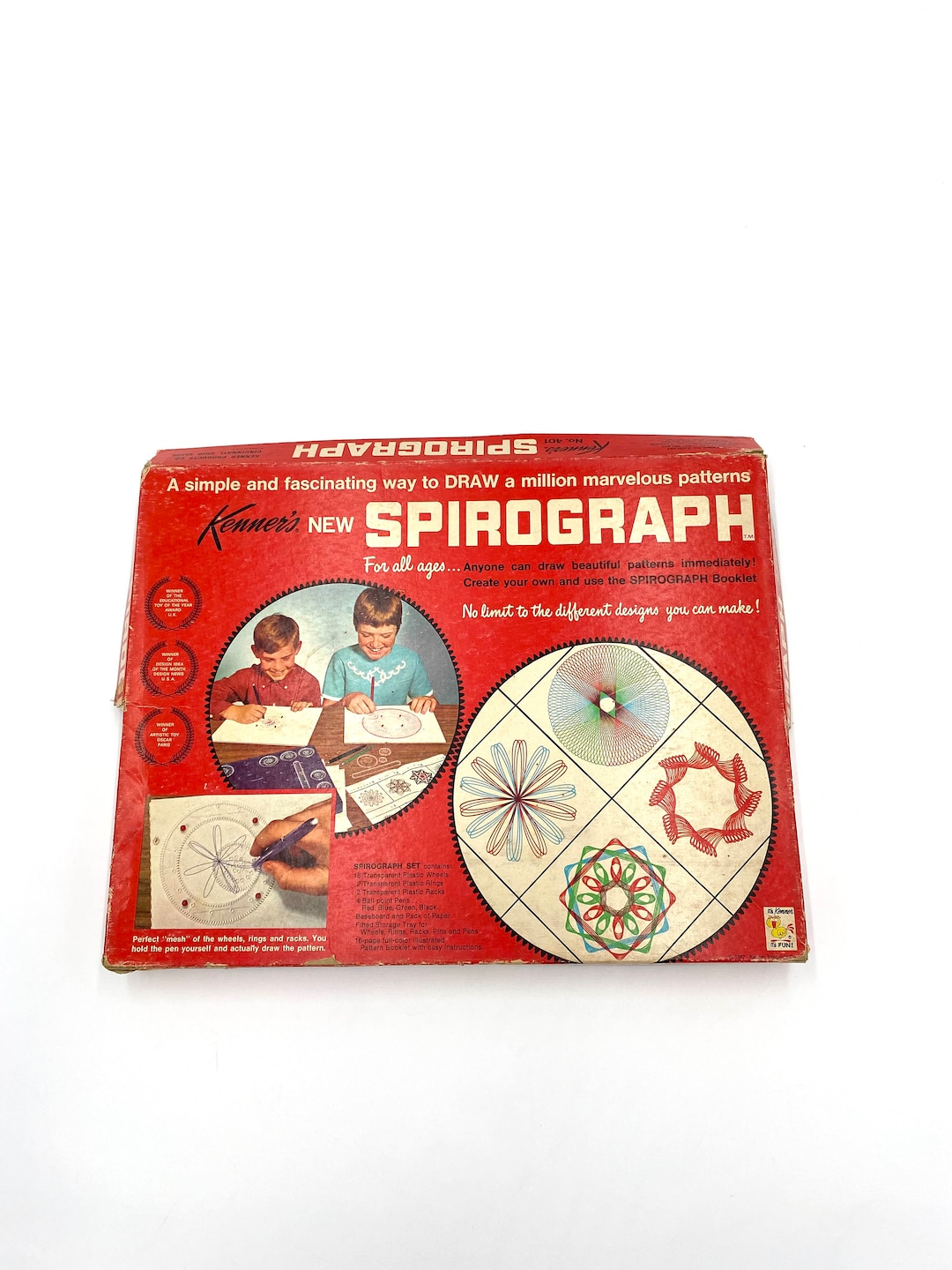 Vintage 1967’s KENNER'S Spirograph NO.401 Missing Disks and Pens ...