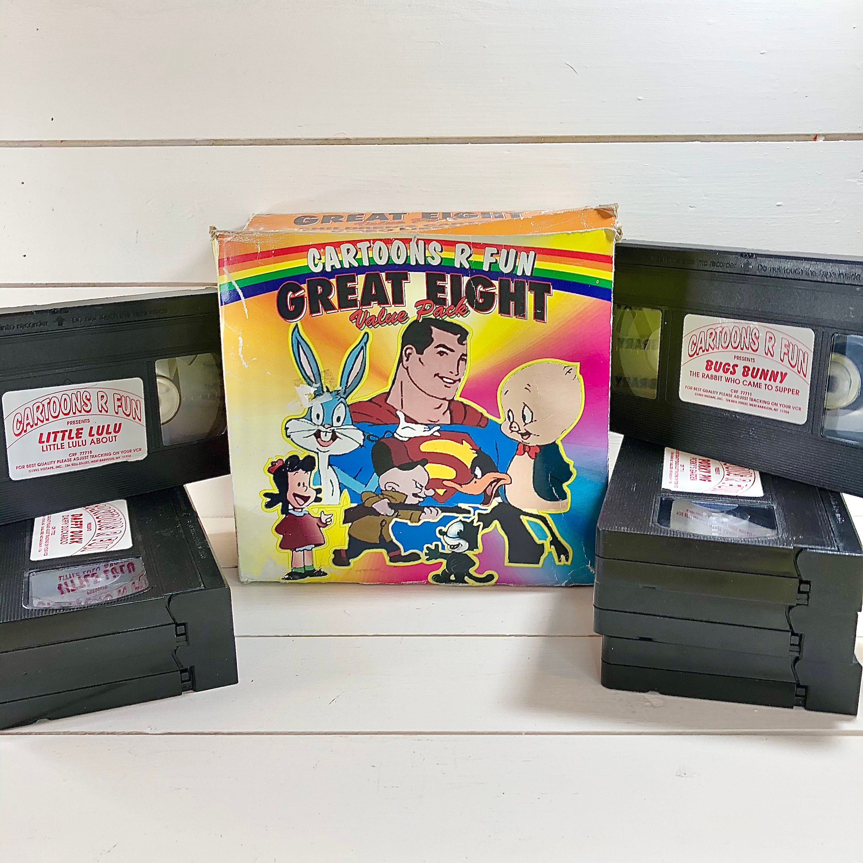 1993 Cartoons R Fun Great 8 VHS Value Pack Library C. - Etsy Hong Kong