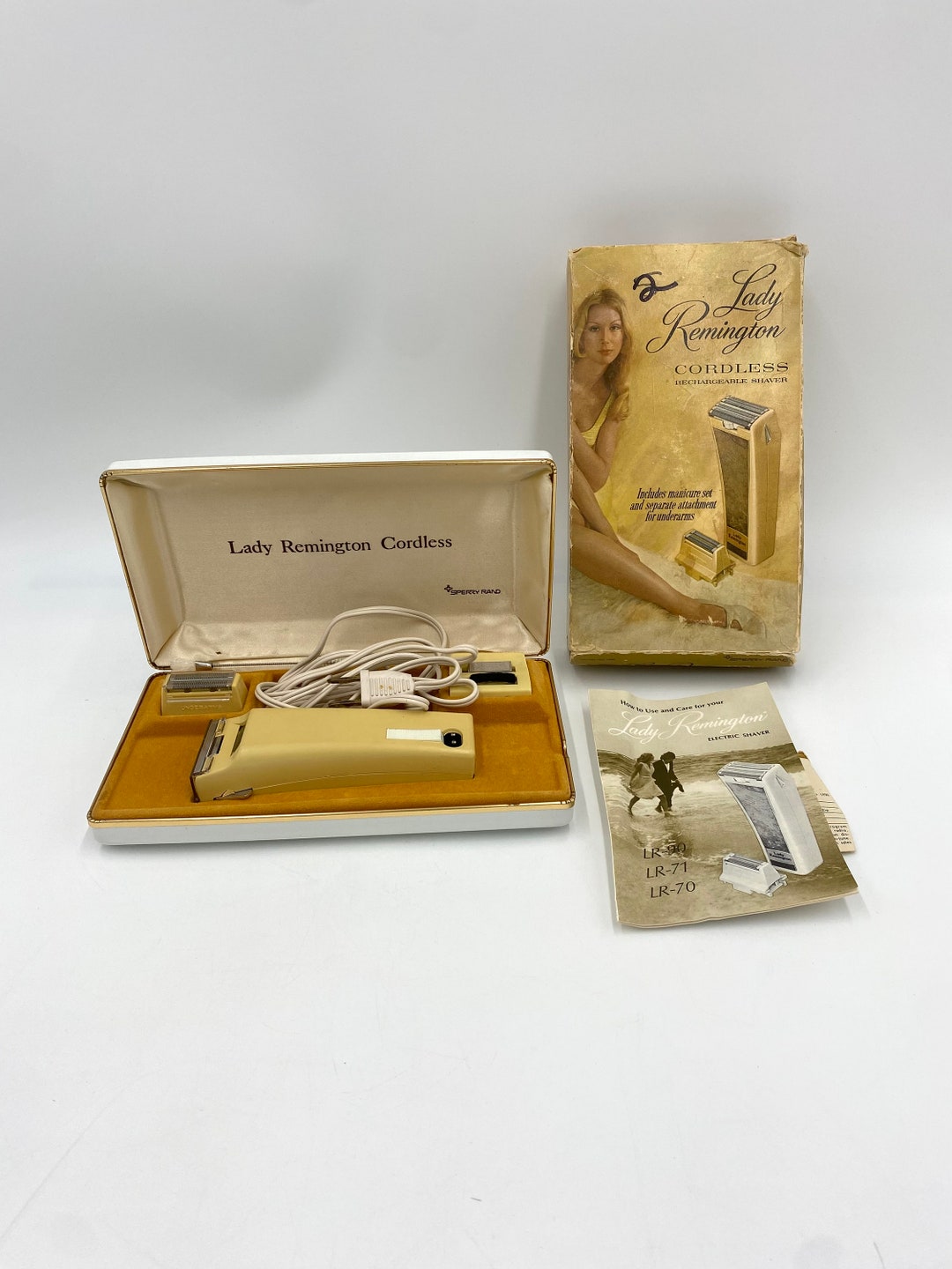 Vintage Razor Mid Century Shaver Lady Remington Cordless Electric ...