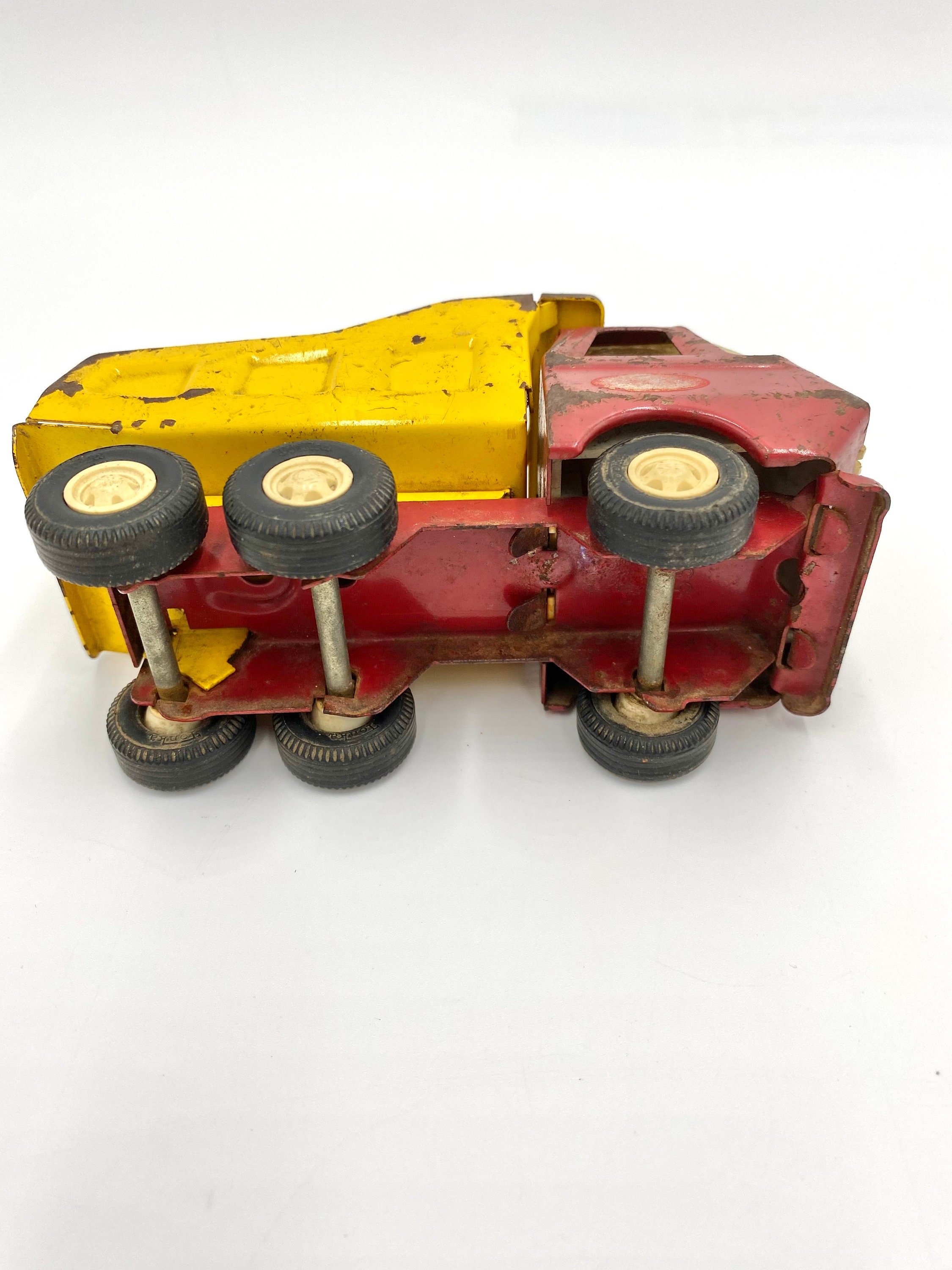 Vintage 70s TONKA Mini 6 Wheel Dump Truck Pressed Steel Red - Etsy