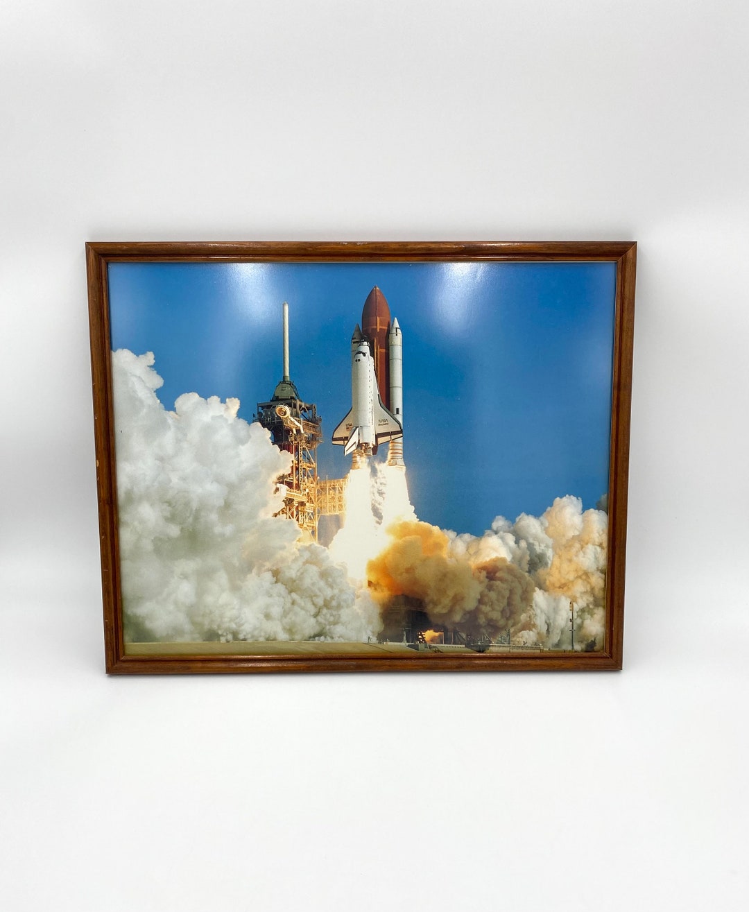 Rocket Launch Space Shuttle NASA Art Print Framed Photography Wall ...