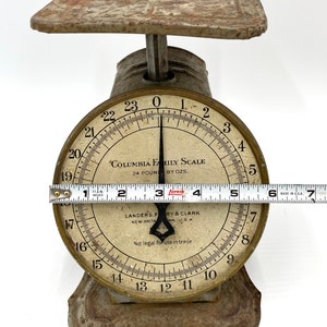 Kitchen Scale Columbia Family Scale Vintage Antique Collectible 24 Lb ...