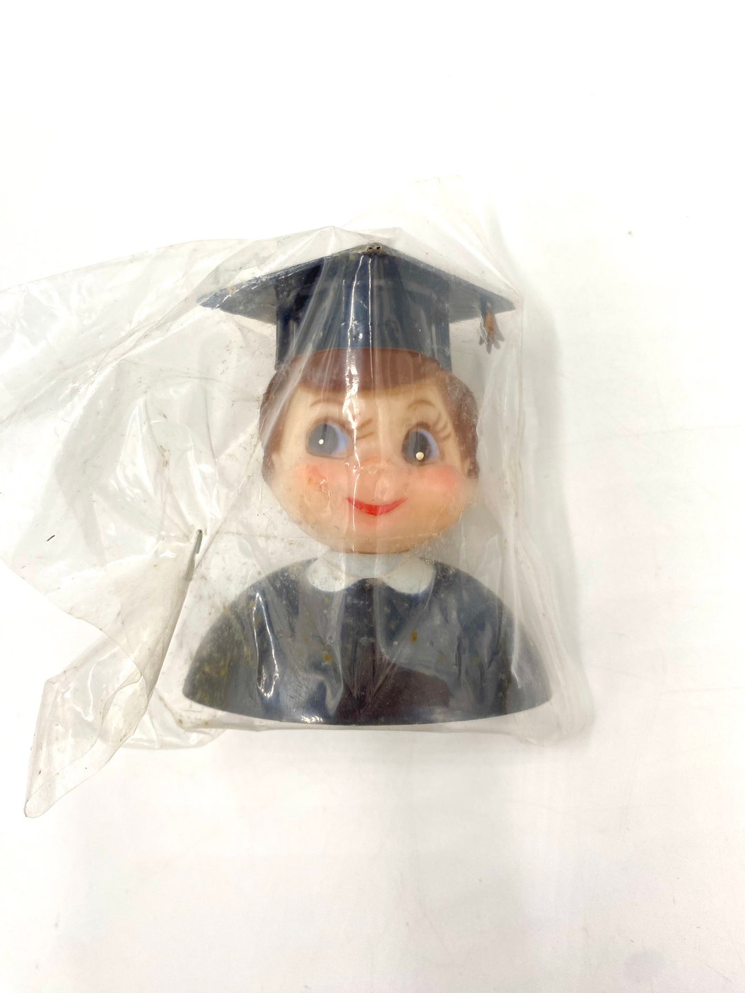 Vintage Cake Topper Wilton 3” Boy Graduate Decor Black Cap and Gown. - Etsy