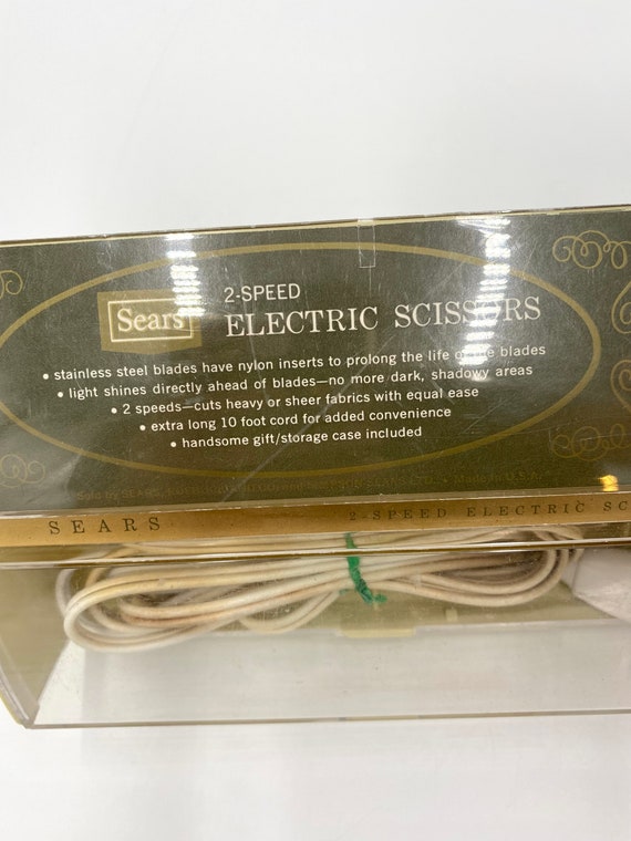 Vintage Sears 2 Speed Electric Scissors Light Fabric Cutter - Etsy