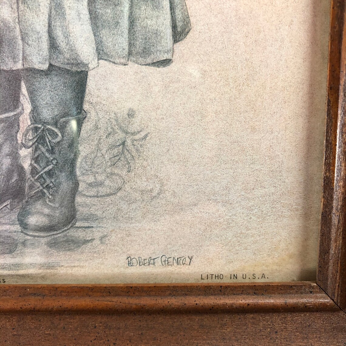 Robert Gentry 1986 Party Dress Lithograph Little Girl With - Etsy