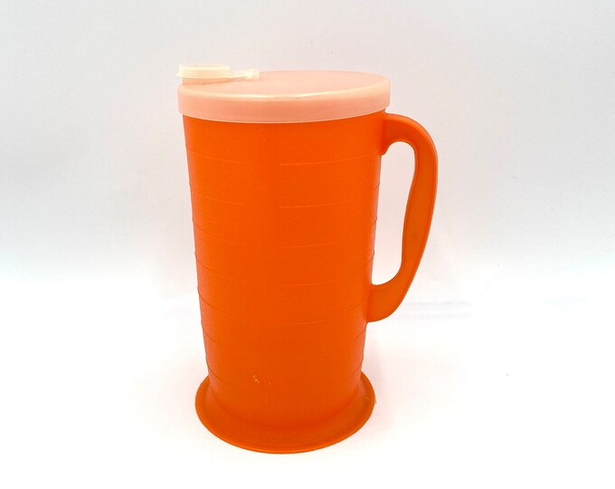 Vintage Pitcher 2 Quart Plastic Orange Kool Aid Pitcher.. - Etsy